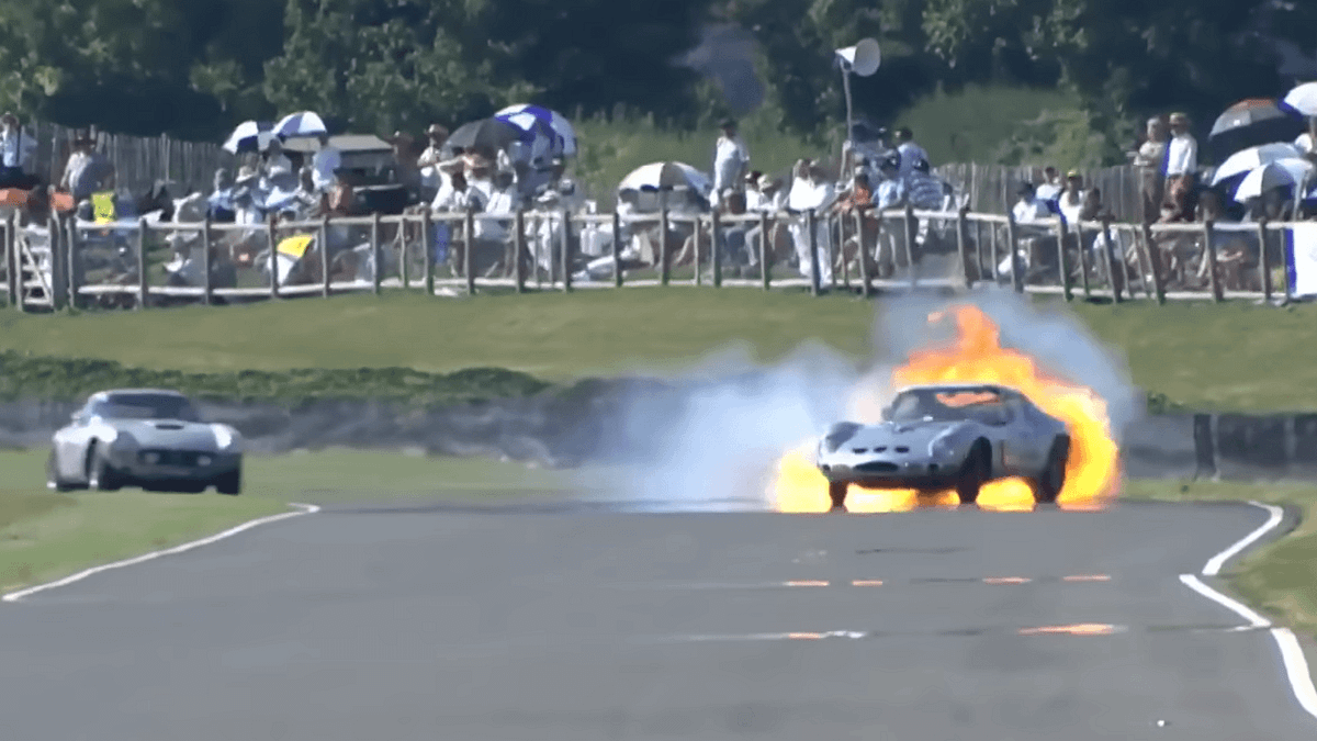WATCH: $50 Million Ferrari 250 GTO Catches Fire During Goodwood Revival ...