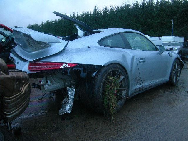 80-Mile Young 991 Porsche 911 GT3 Loses Engine in Horror Wreck