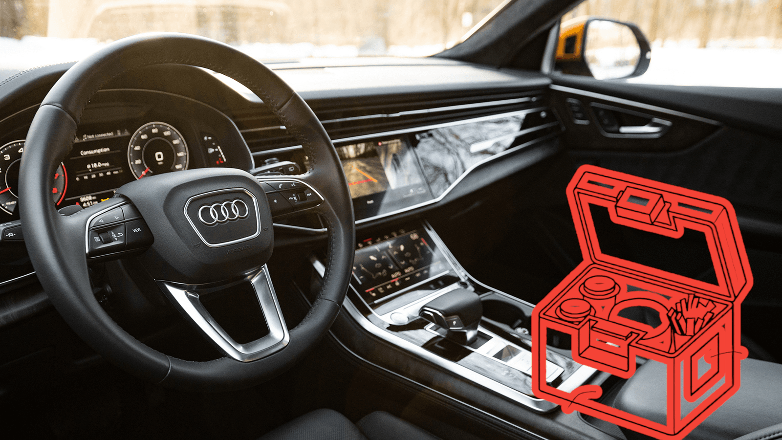 Audi Creates Smart In-Car Food Delivery System