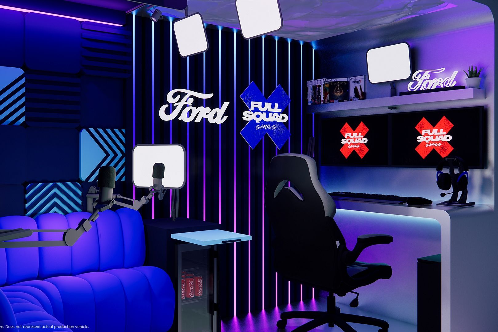 Custom Ford Transit Transformed Into The Ultimate Mobile Gaming Lounge