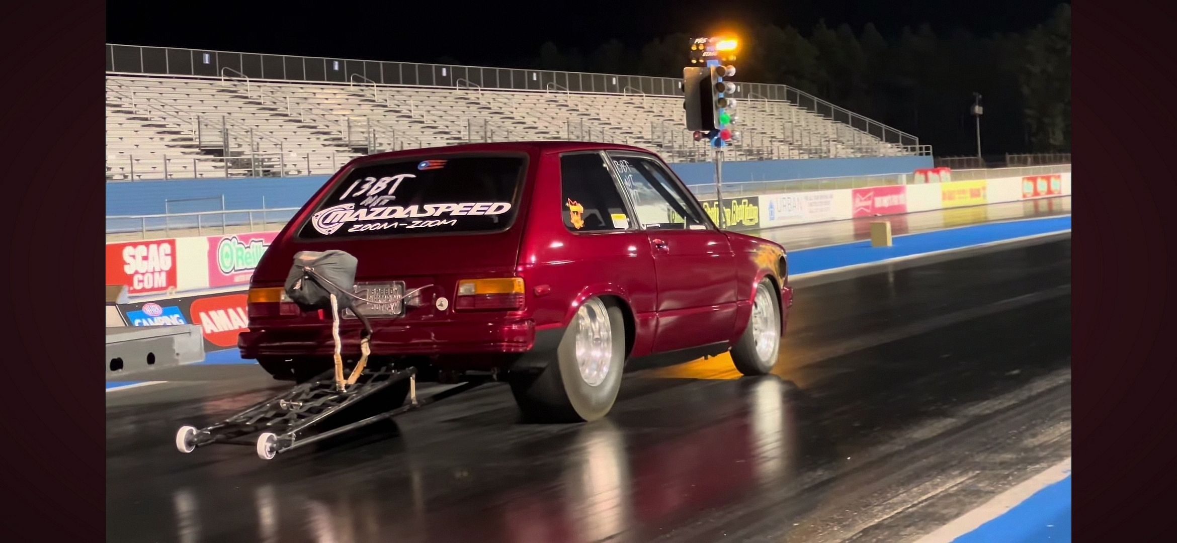 Rotary-Powered Toyota Starlet Is A 1,072-HP Dragster