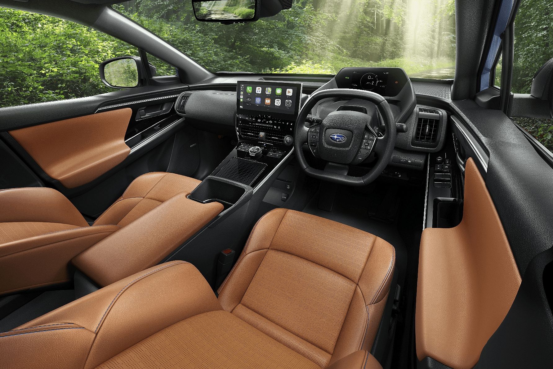 2024 Subaru Solterra Reinvents The (Steering) Wheel As A Square