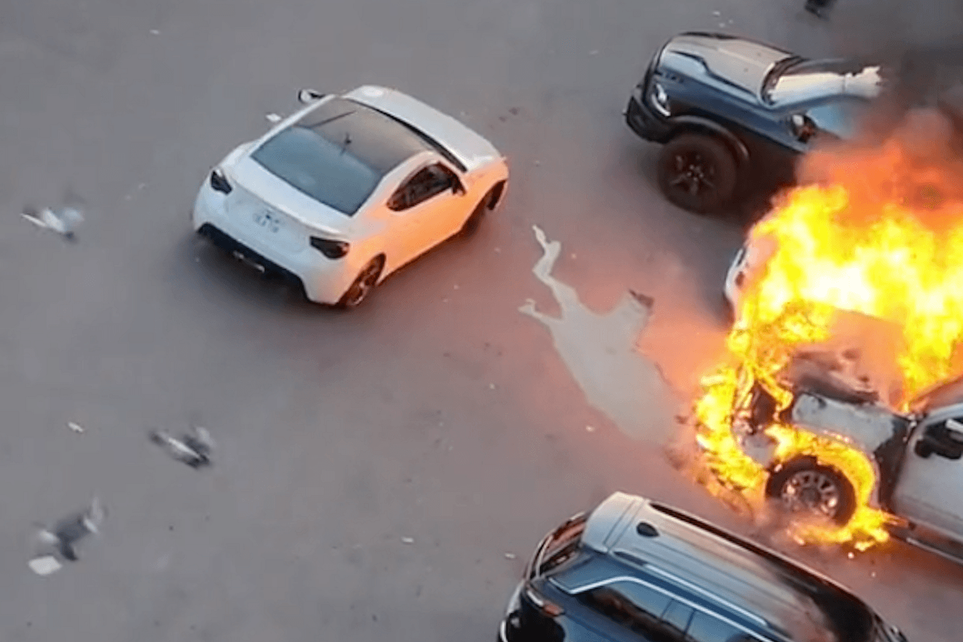 Subaru BRZ Owner Risks His Life To Save Sports Car From Burning