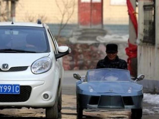 Awesome Grandpa Builds Mini Lambo for Grandson