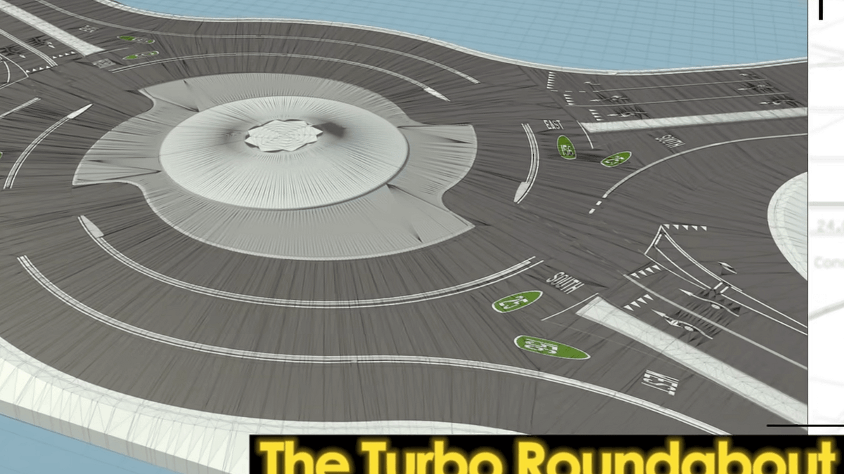 California Gets America's Second-Ever Turbo Roundabout