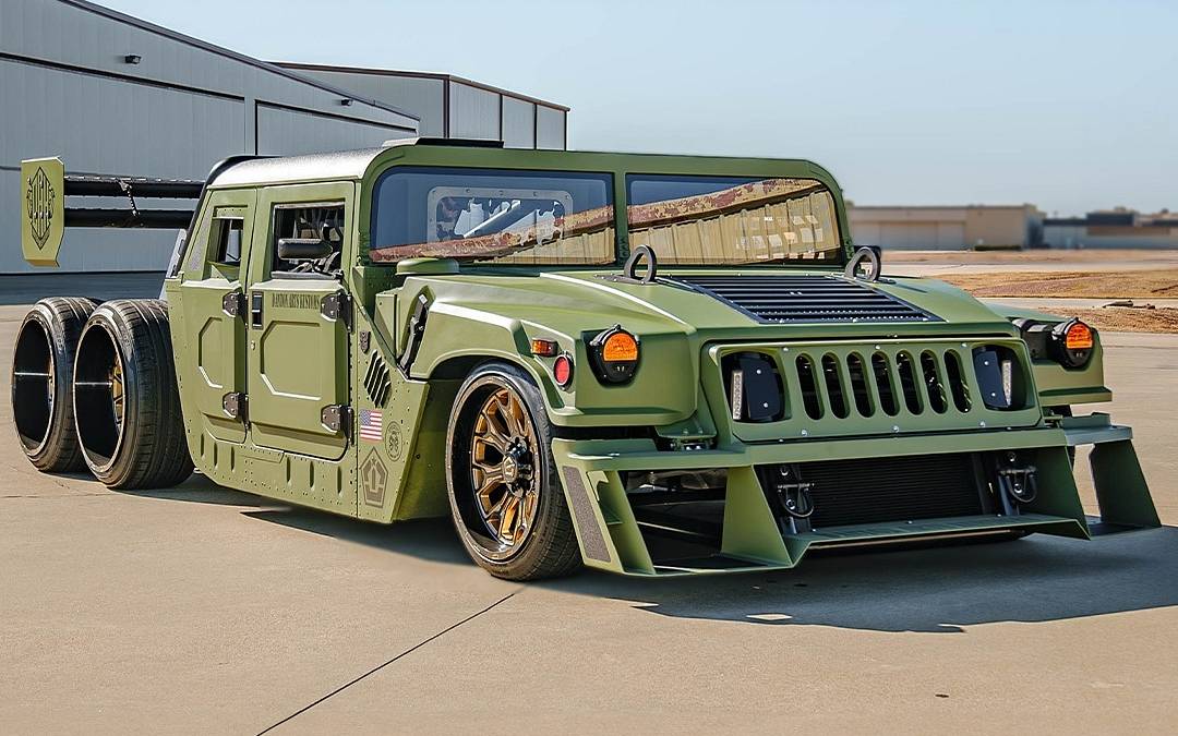 Crazy 6x6 Humvee Powered By 717-HP Hellcat V8