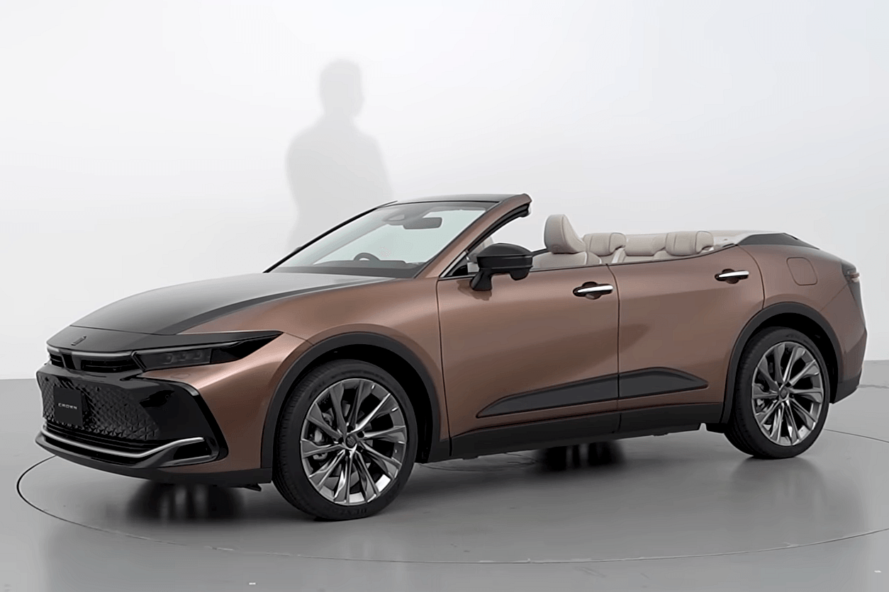 Toyota Crown Convertible Concept Is A Wacky Four-Door, Lifted ...