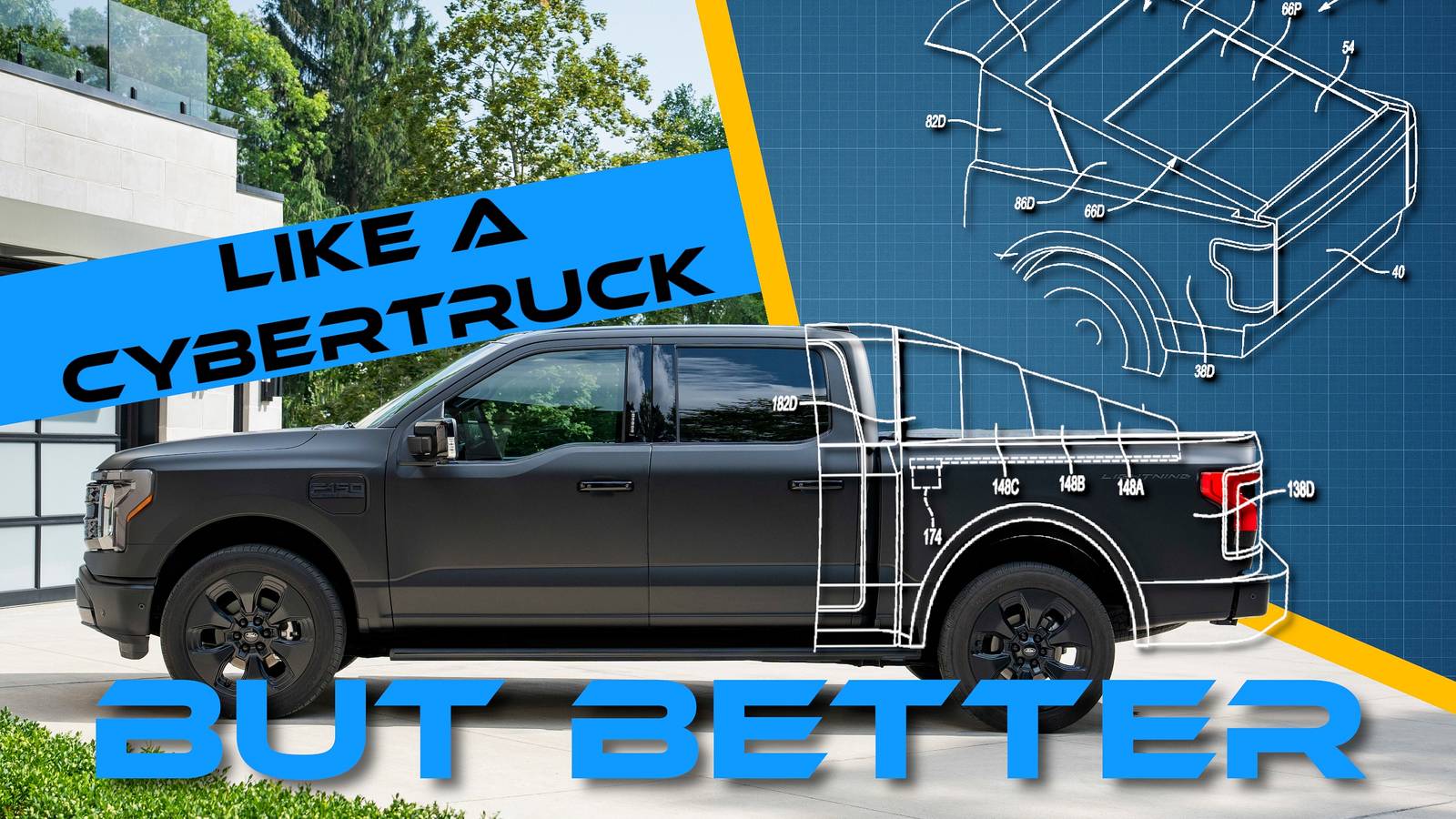 Ford Improves On Tesla Cybertruck Design With Adaptive Tonneau Cover