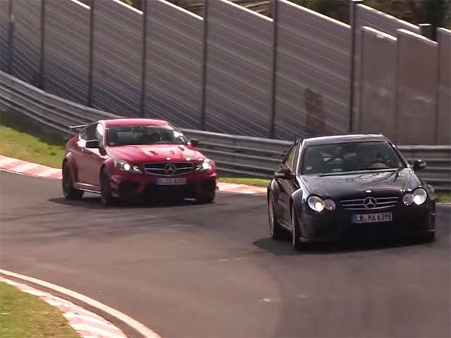 Black Series C63 AMG and CLK 63 Race on the Ring