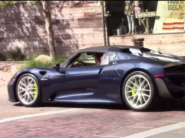 Jerry Seinfeld Shows Off Porsche 918 Spyder in Malibu