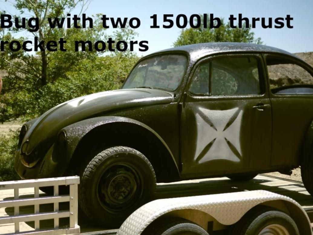 Rocket-Powered VW Bug Hits 100mph In 2 Seconds
