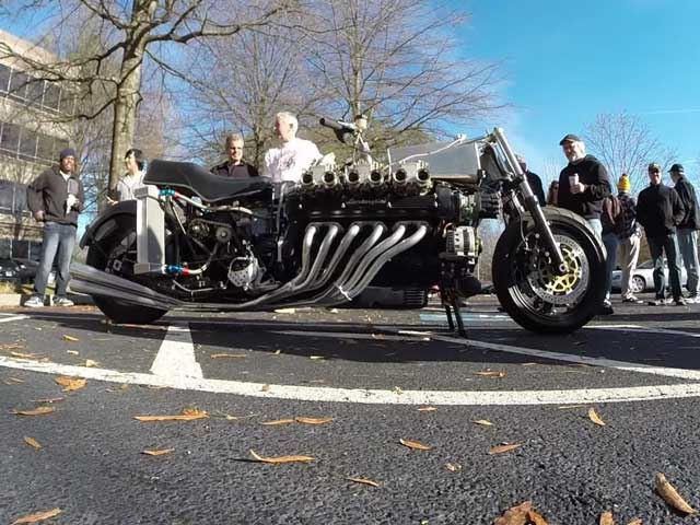 See The Insanity That Is A Lamborghini V12 Powered Motorcycle With Individual Throttle Bodies