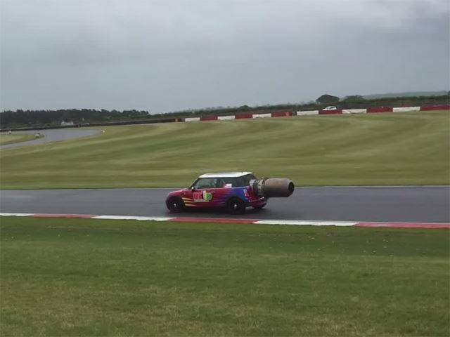 This Guy Attached A Jet Engine To A Mini Cooper And This Happened