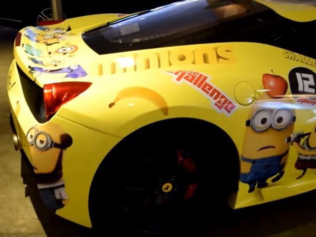 This Minions Ferrari 458 Speciale Is The Most Kid-Friendly Supercar Ever