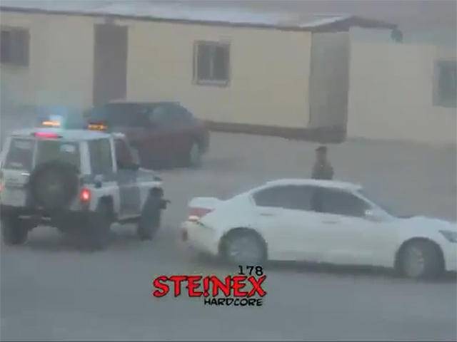 Video: Crash Followed by a Police Chase with Live Gun-fire in Riyadh