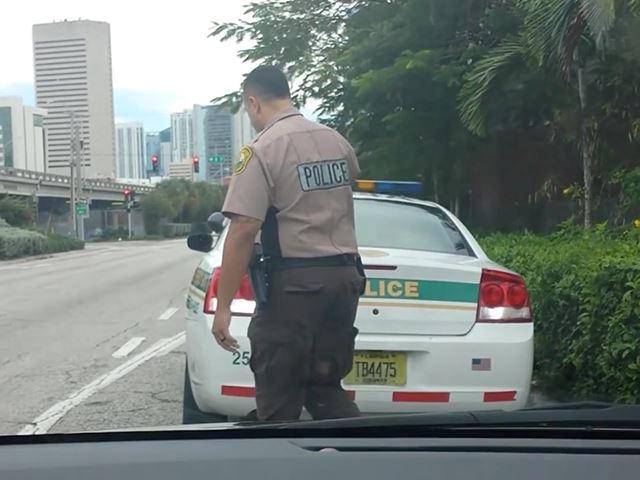 Watch This Lady Pull Over A Cop After She Spots Him Speeding