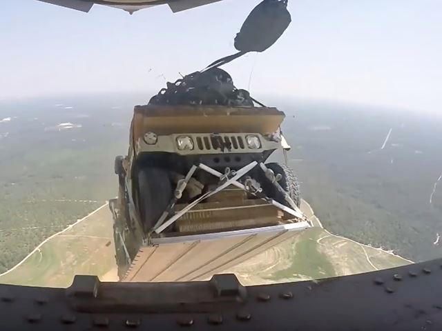 The Fast And Furious Air Drop Scene Has Nothing On These Humvees