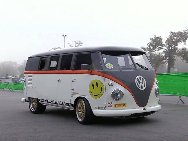 All It Takes Is A 911 Turbo S Engine For A VW Bus To Take Supercar Pink ...
