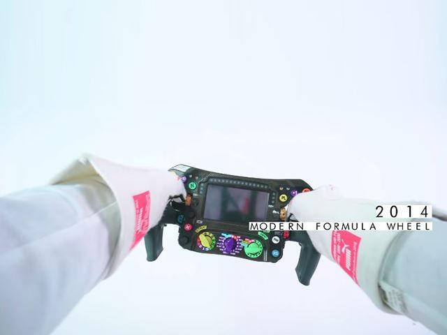 Watch The Evolution Of The F1 Steering Wheel In 3 Minutes