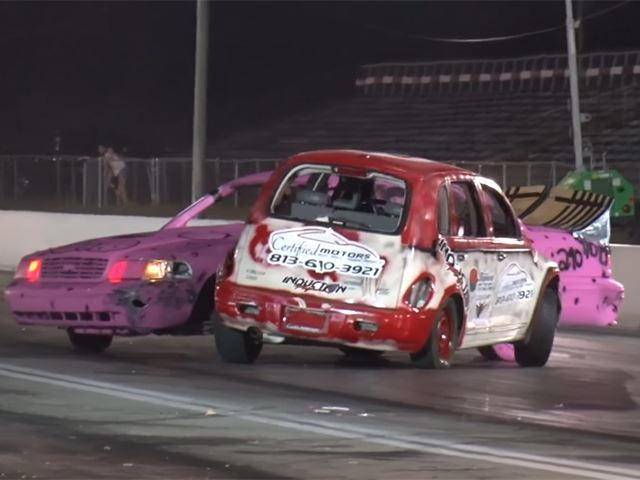 Demolition Drag Racing Is An Actual Sport And It Looks Ridiculously Fun