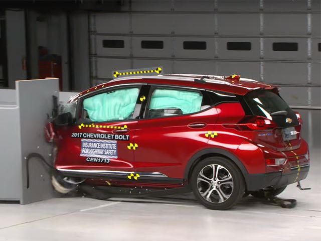 Watch The Chevrolet Bolt Crumple In Crash Tests