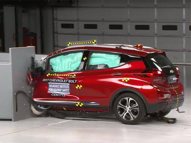 Watch The Chevrolet Bolt Crumple In Crash Tests