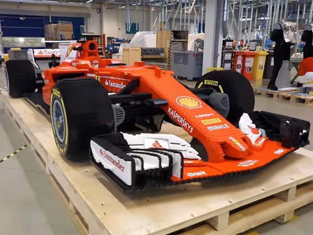 This Ferrari Formula One Car Is Made Of 350,000 Lego Bricks