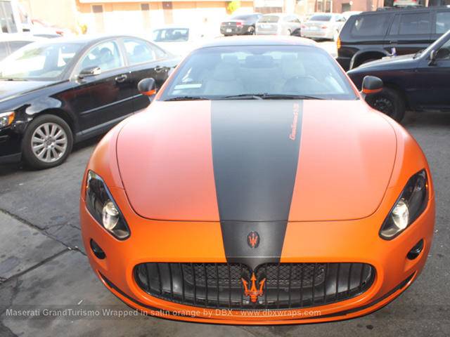 Satin Orange-Wrapped Maserati GranTurismo S by DBX