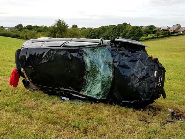 How Did Anyone Survive This Shocking Audi RS3 Crash At 120 MPH?