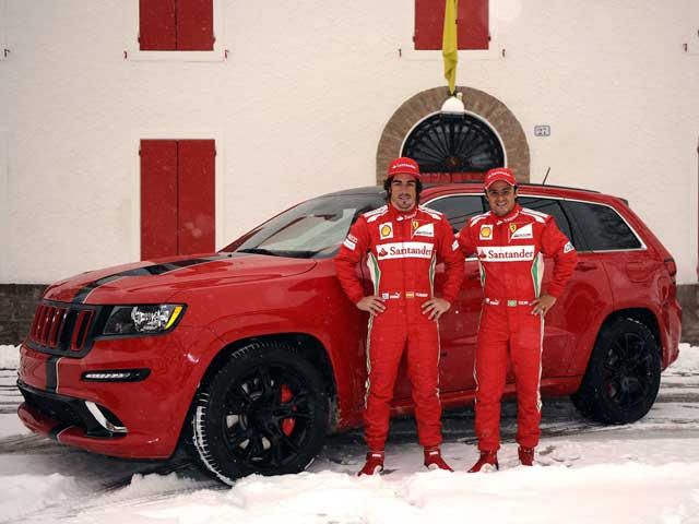 Ferrari-Themed Jeep Grand Cherokee SRT8 for Massa and Alonso