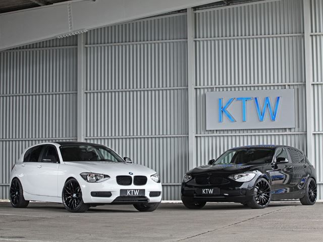Black and White BMW 1 Series by KTW Tuning