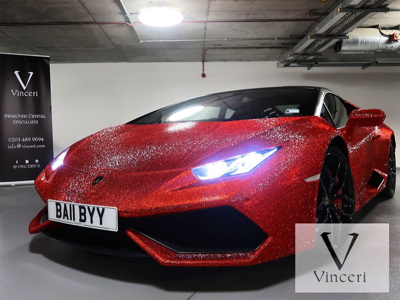 Lamborghini Huracan Coated In 1.3 Million Swarovski Crystals