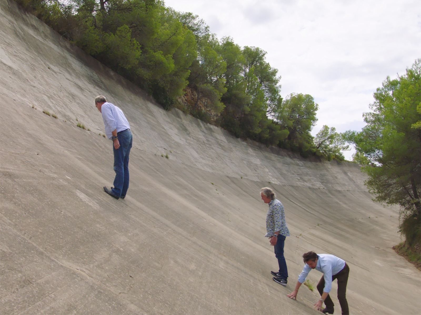 Watch The Grand Tour Gang Tackle The World's Scariest Race Track