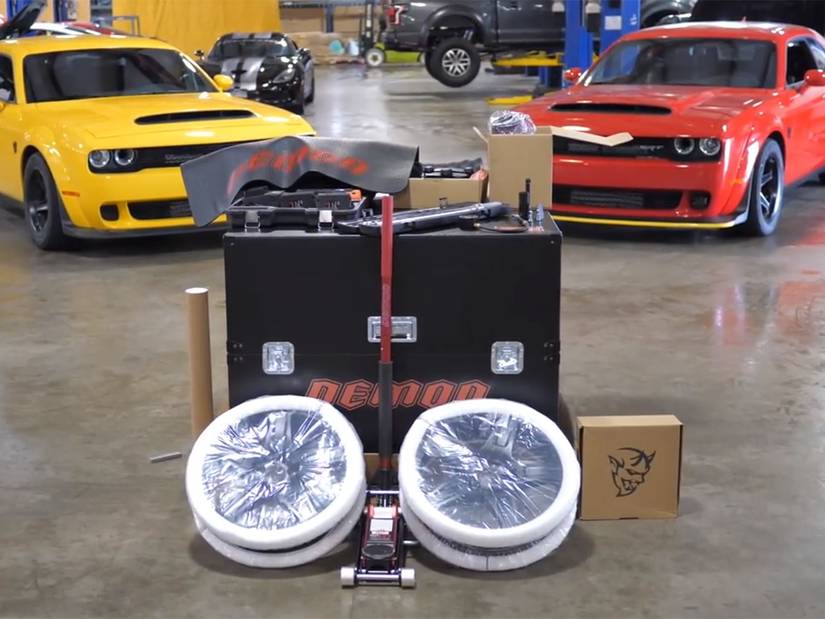 Dodge Demon Crate Makes For The Best Car-Enthusiast Unboxing Video