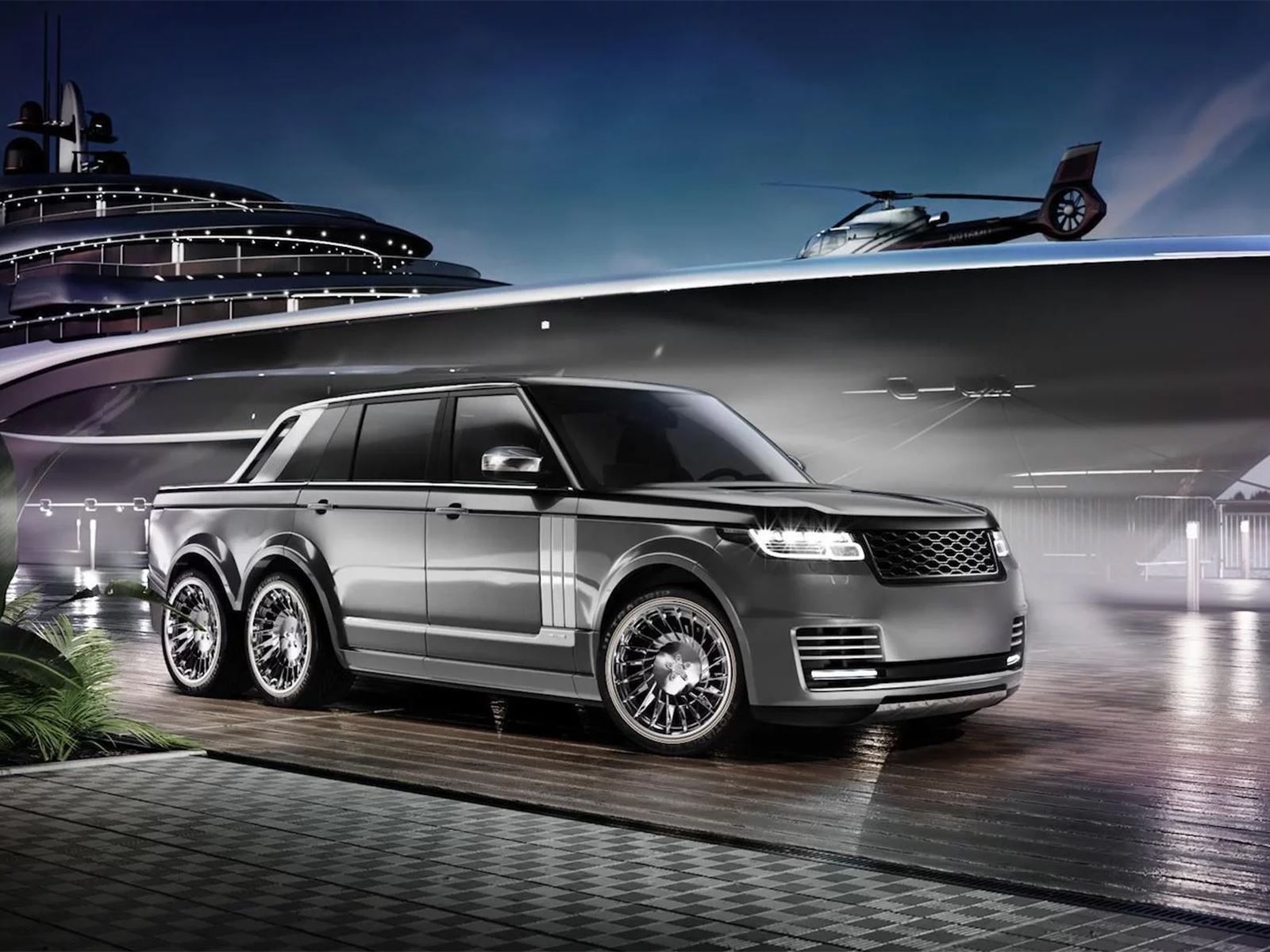 Range Rover Transformed Into Super Luxury 6x6 Pickup