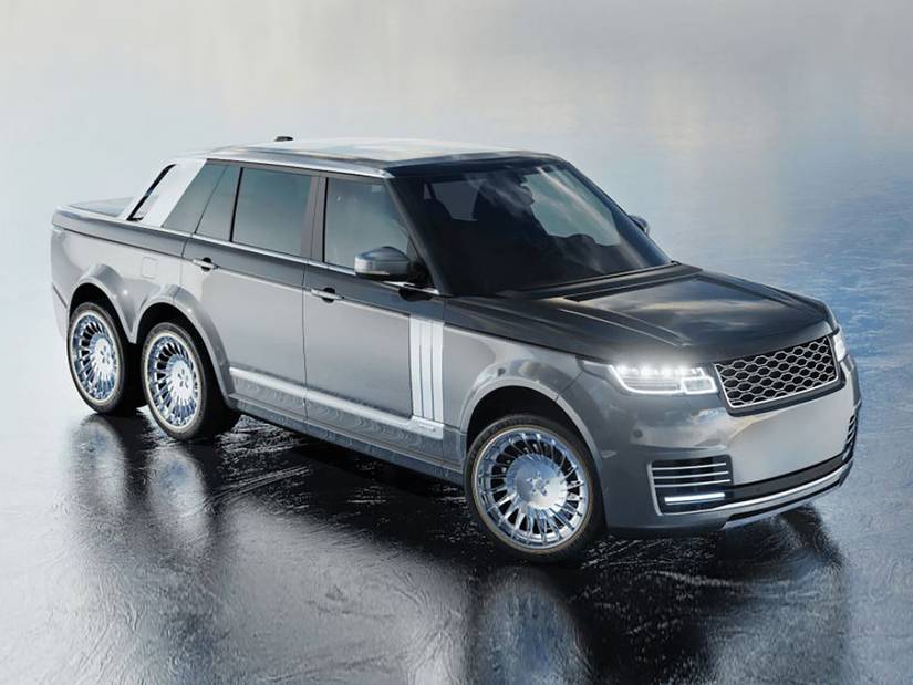 Range Rover Transformed Into Super Luxury 6x6 Pickup