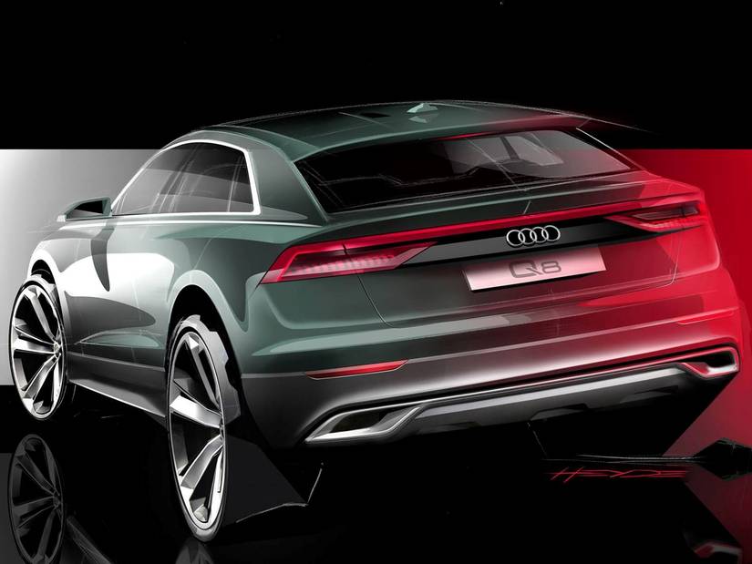 Audi Q8 Reveals Its Shapely Rear End