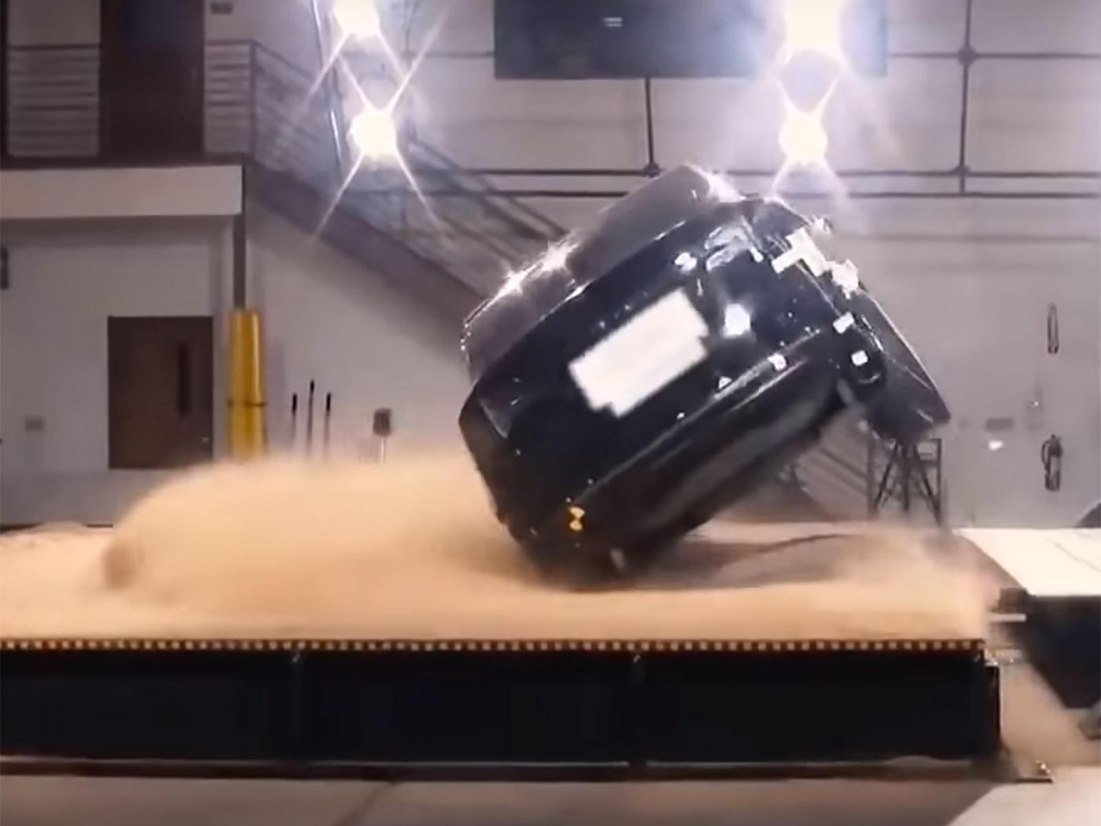 Watch The Tesla Model X Stubbornly Refuse To Roll Over