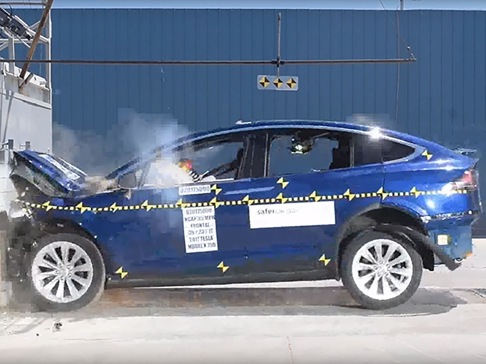 Watch The Tesla Model X Stubbornly Refuse To Roll Over