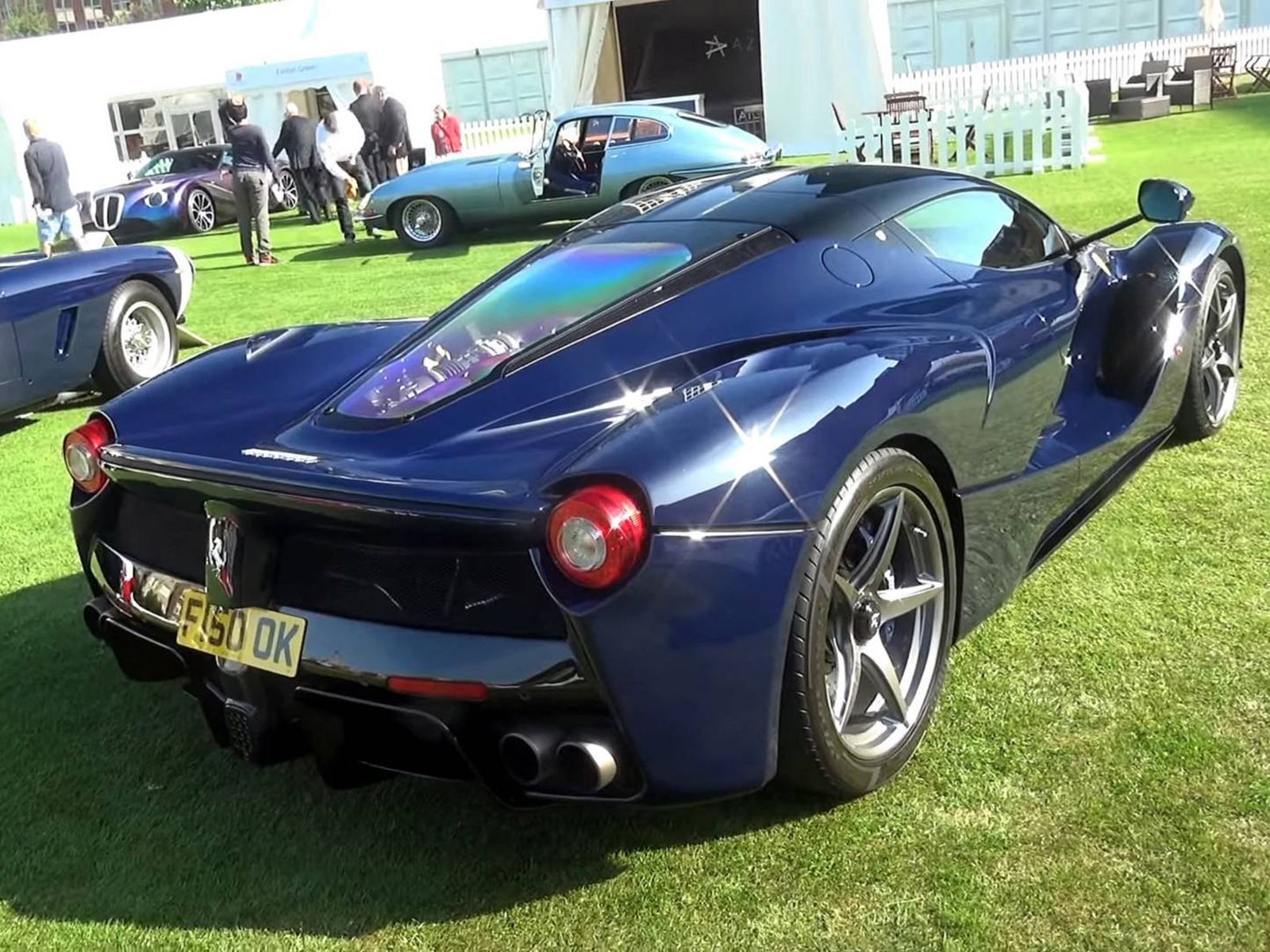 Pink Floyd Drummer Shows Off His Unique Blue LaFerrari In London