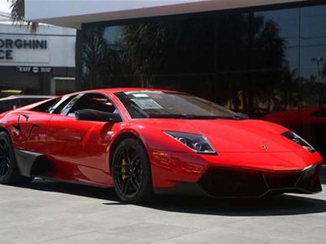 Red Bull Up for Sale - World's Only Red Lambo Murcielago SV for $380K