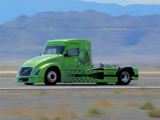 The 2100hp Volvo Hybrid Big Rig Sets World Speed Records