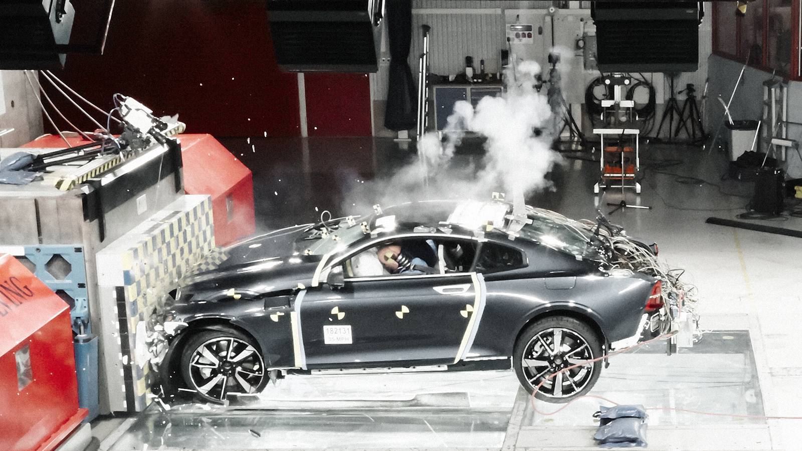 Watch This Polestar 1 Get Slammed Into A Wall