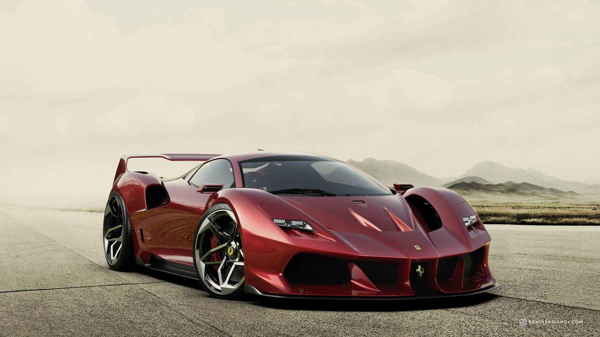 Ferrari F40 Redesigned As Stunning Modern-Day Supercar