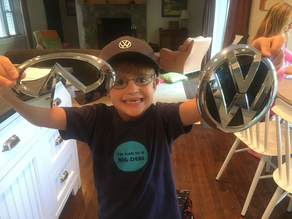 Awesome Kid Collects Badges From Every Car Company