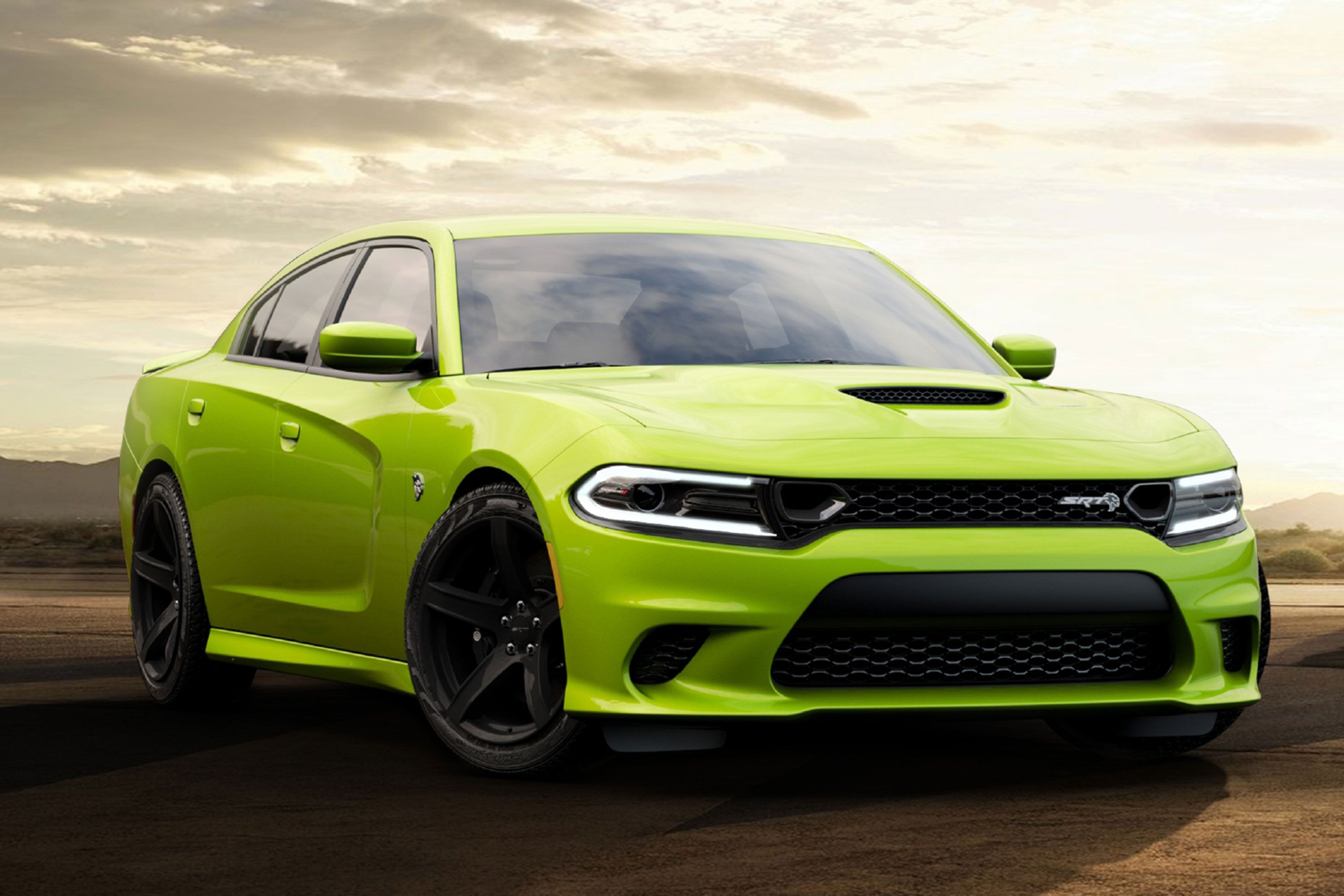 Dodge Charger And Challenger Look 'Sublime' In Bright Green