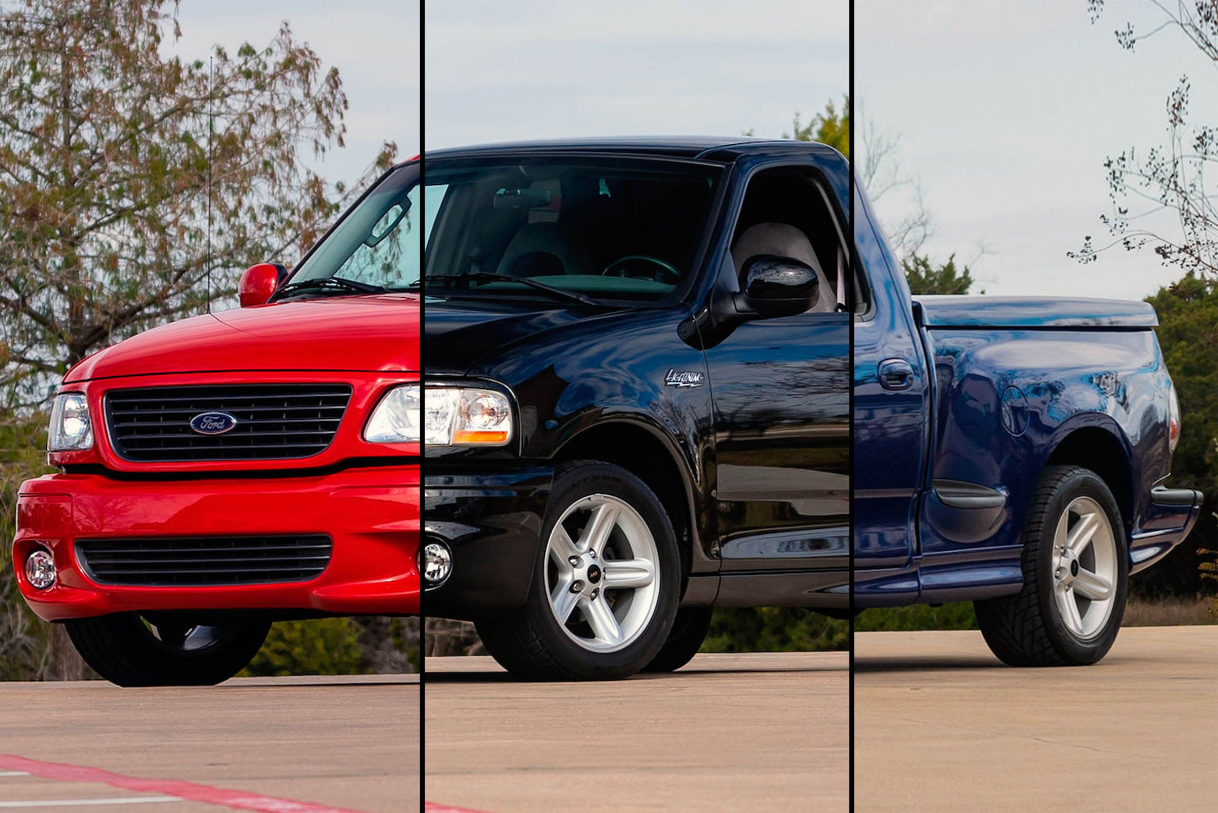 Red, Black Or Blue: Take Your Pick Of Ford SVT Lightnings