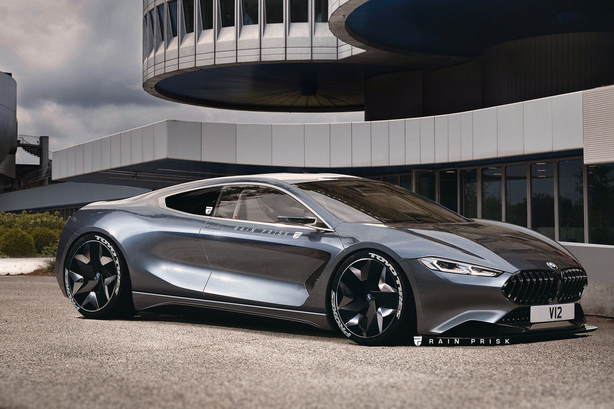 BMW 8 Series Reimagined As Mid-Engined Ferrari Fighter