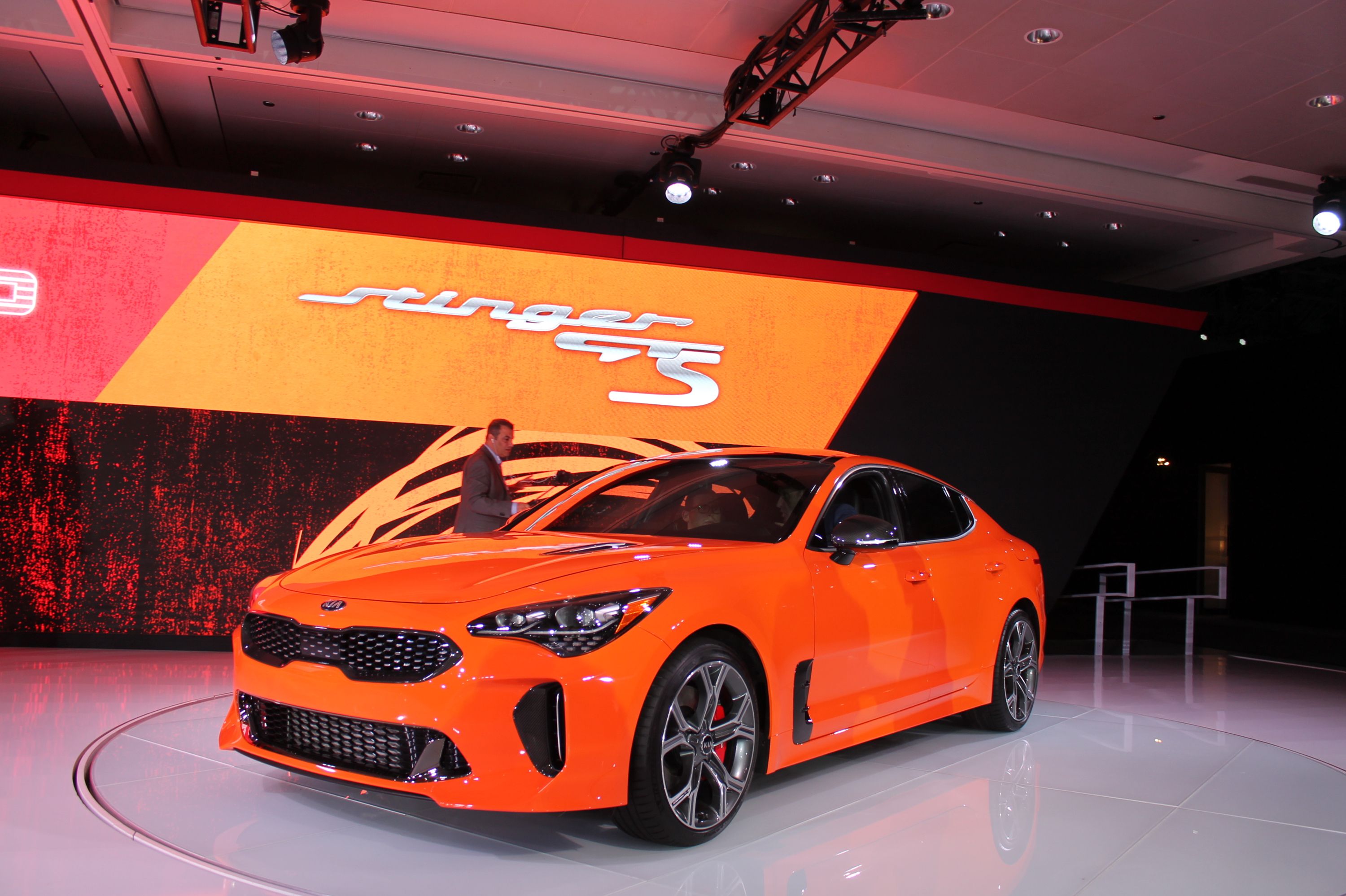 Kia Shows Off Special Edition Stinger GTS With Crazy Orange Paint