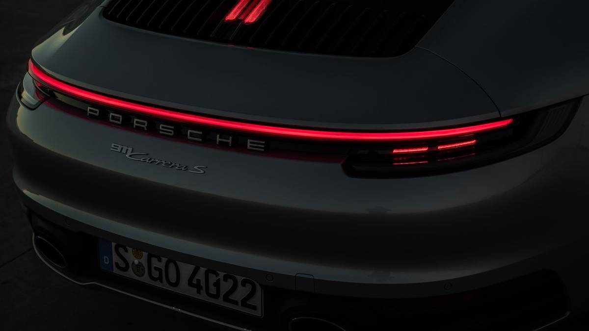 Check Out The 992 Porsche 911 Turbo's Rear End